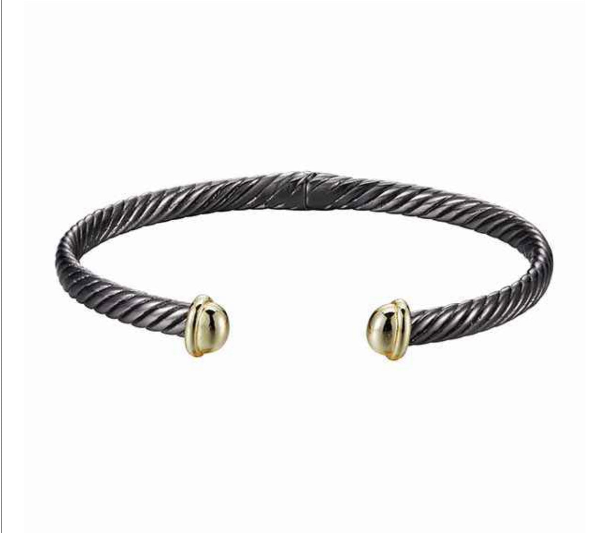 Hinged Cable Bracelet Theklosetkouturecom 7615