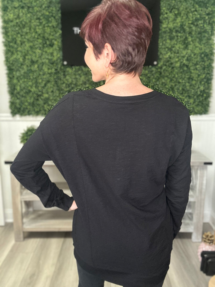 Long Sleeve Princess Seam Tee – THEKLOSETKOUTURE.COM